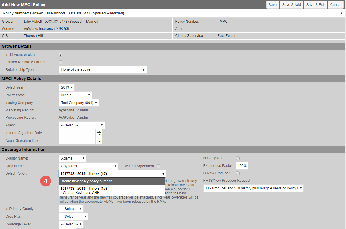 Create an MP/MP-HPO Coverage